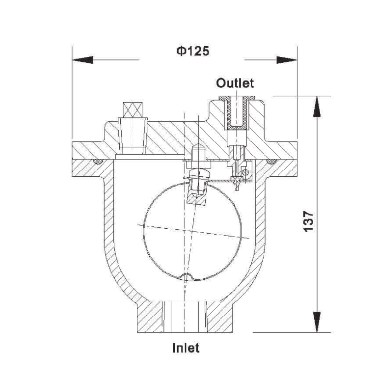 Automatic Air Vent Valve Merk Weflo FIG 9701 Size 0,5-1 inch - CV ...